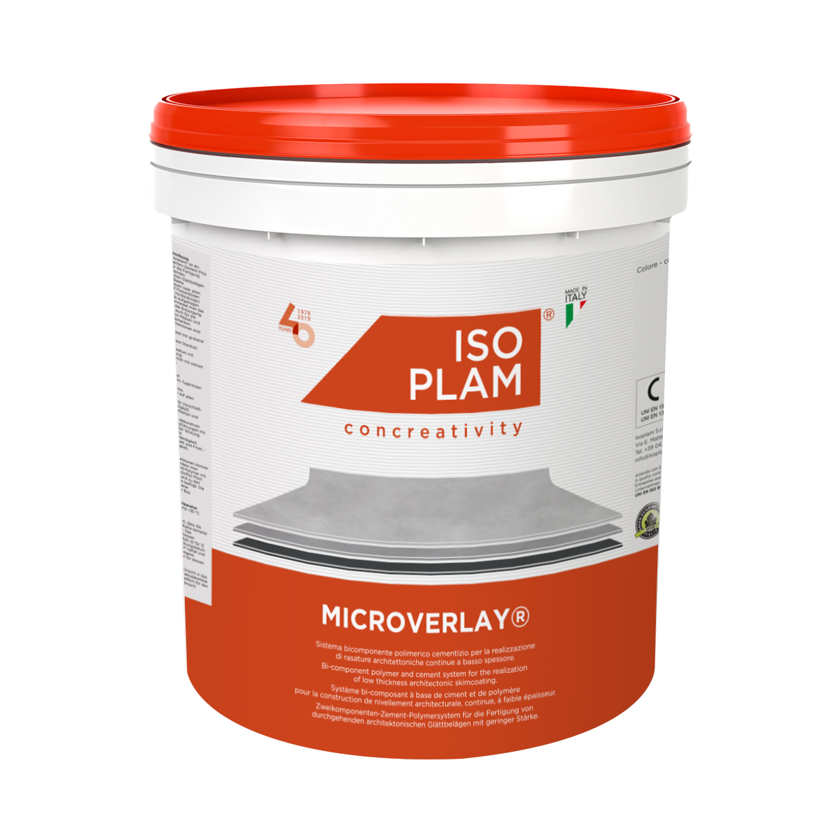 Système ciment-polymère béton ciré microchape