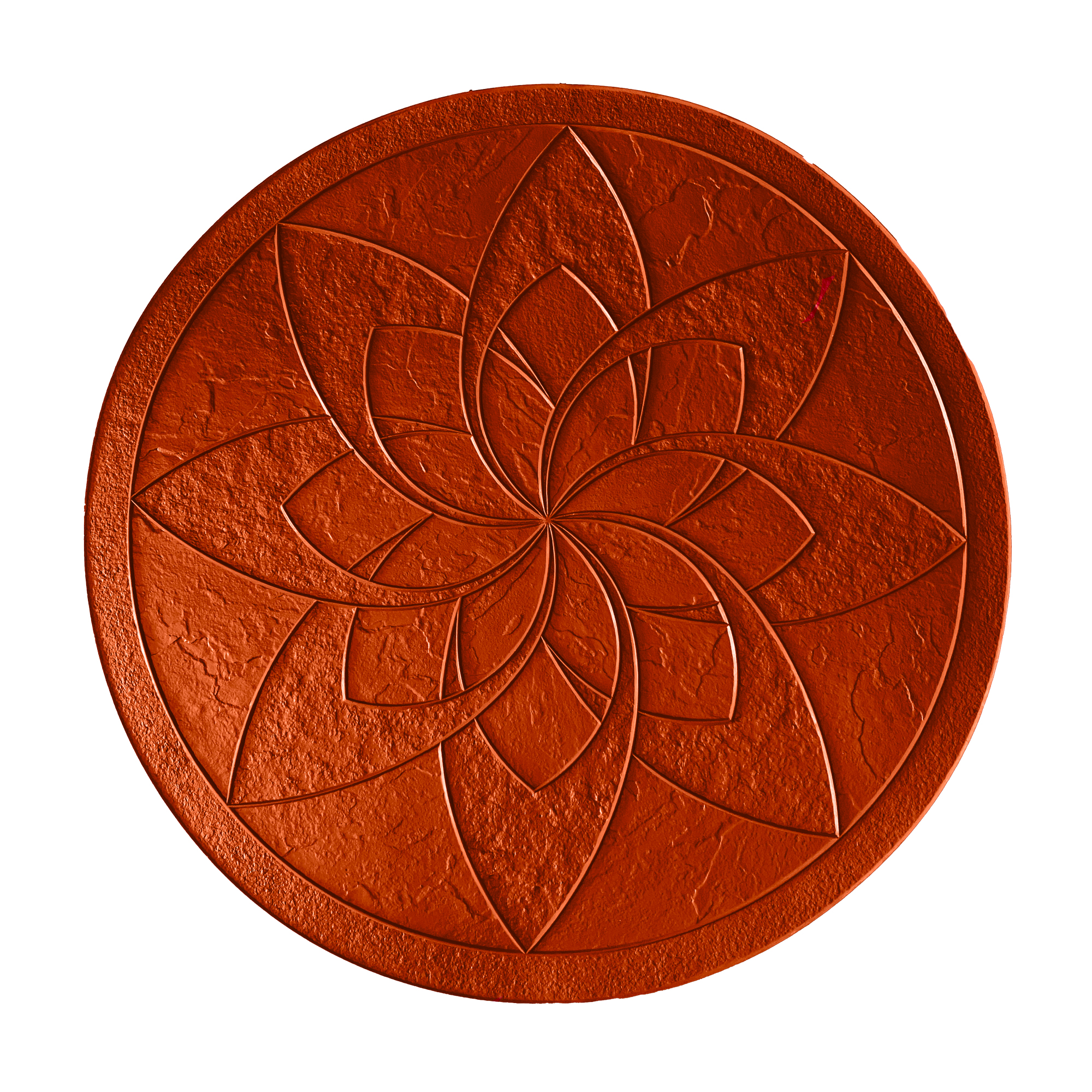 Pinwheel Medallion: pinwheel-shaped mold for concrete by Isoplam