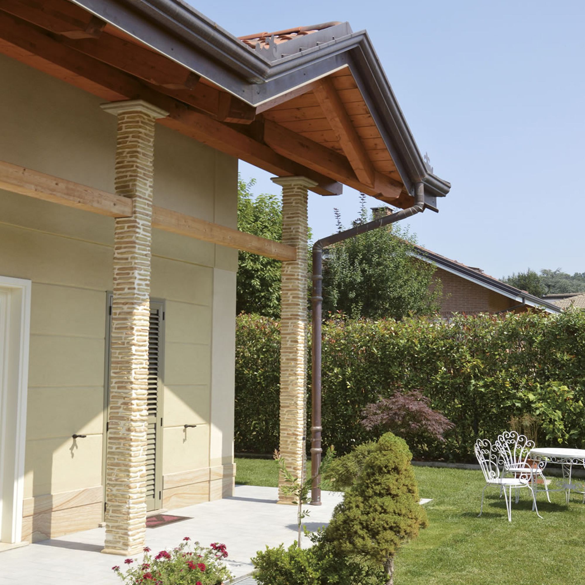 muro stampato intonaco effetto pietra, mattone e legno su superfici ...