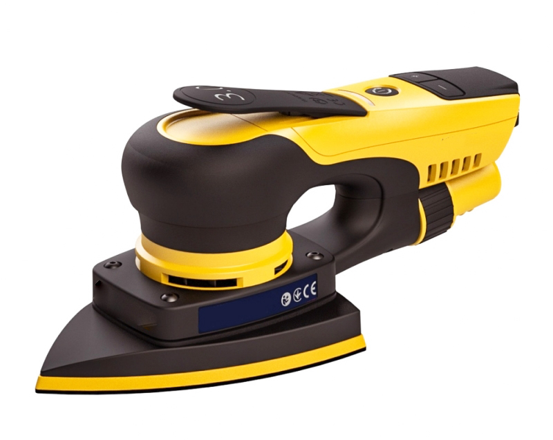 Lightweight delta plate sander for difficult corners by Isoplam