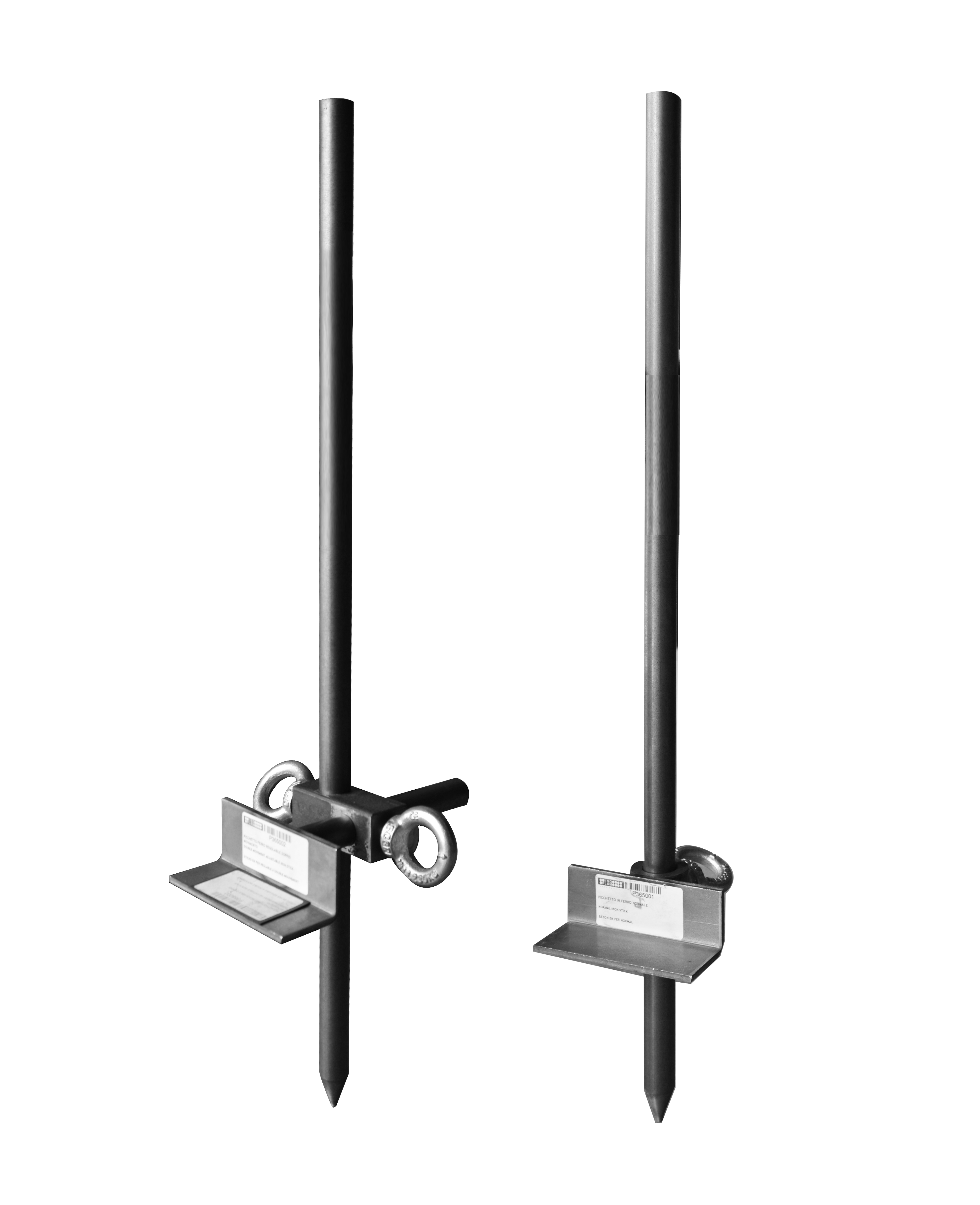 Picchetti ferma staffa in ferro a singolo o doppio movimento stabilizzanti